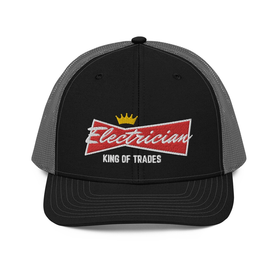 Electrician King of Trades Hat: Embroidered Trucker Cap - Etsy
