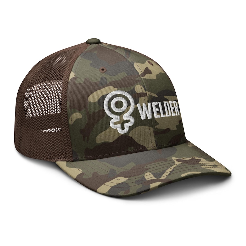 Camo Girl Welder Trucker Hat Women Welders Gift, Christmas Gift, Welder ...