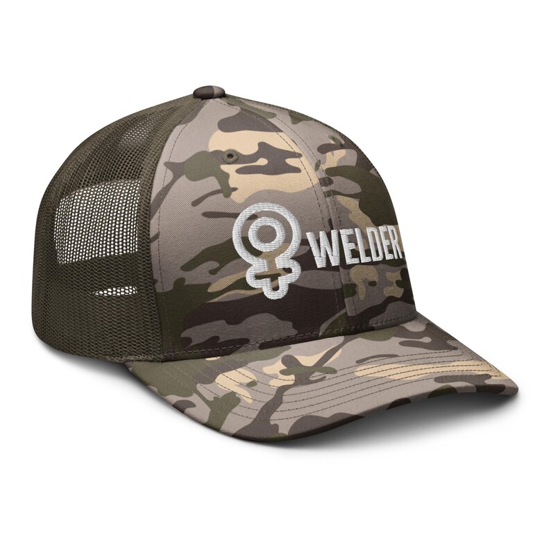 Camo Girl Welder Trucker Hat Women Welders Gift, Christmas Gift, Welder ...