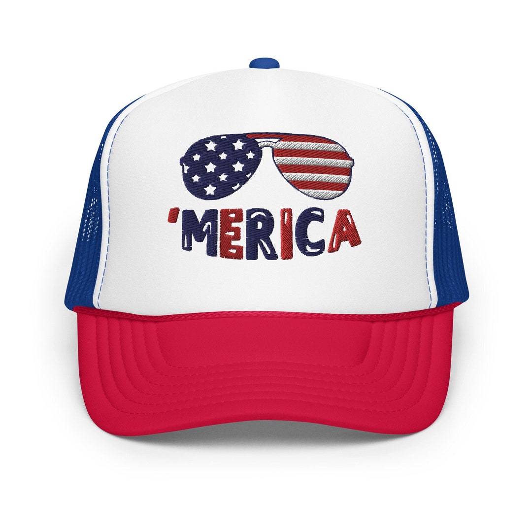 4th of July Hat, Patriotic Trucker Hat, Independence Day Hat, Fourth of ...
