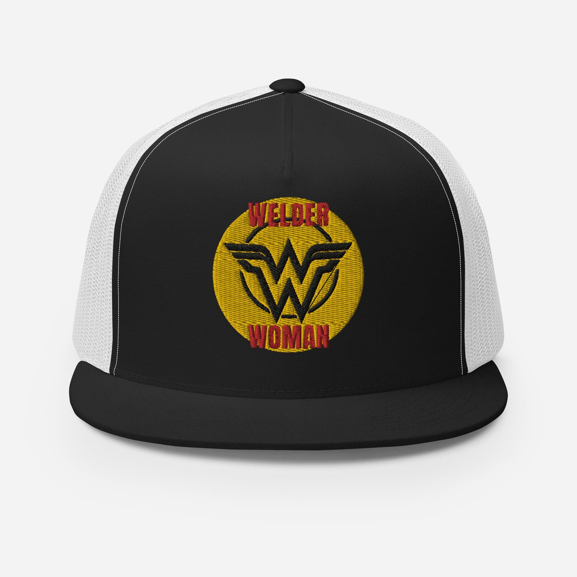 Welder Woman Trucker Hat: Embroidered Snapback Cap - Etsy
