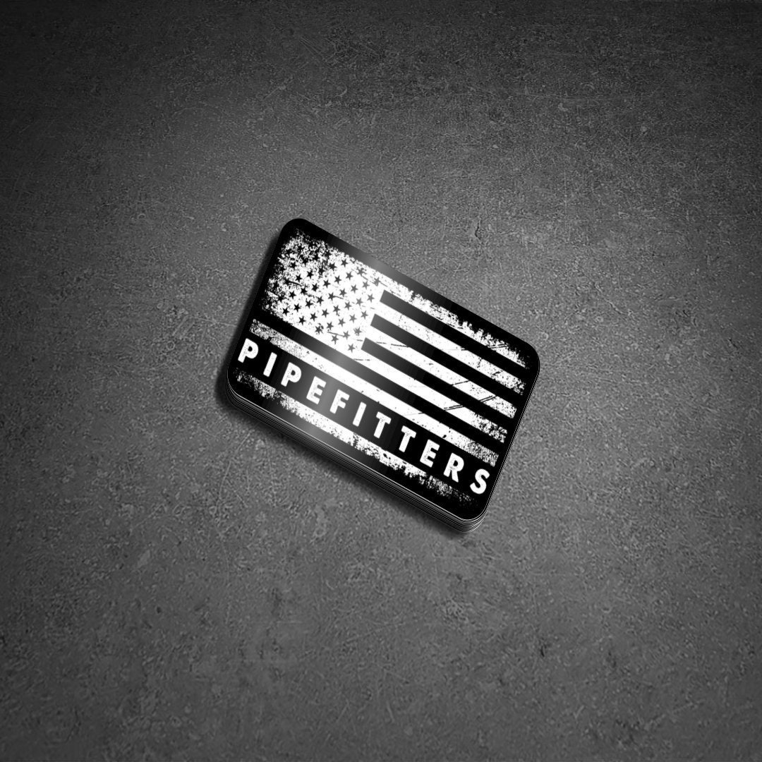 Pipefitter Sticker, Waterproof Sticker, Water Bottle Sticker, Union ...