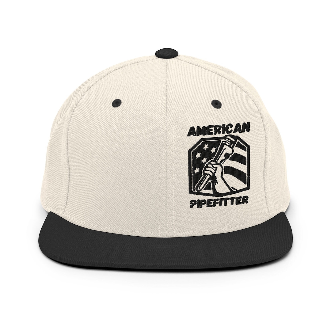 American Pipefitter Embroidered Snapback Hat - Etsy