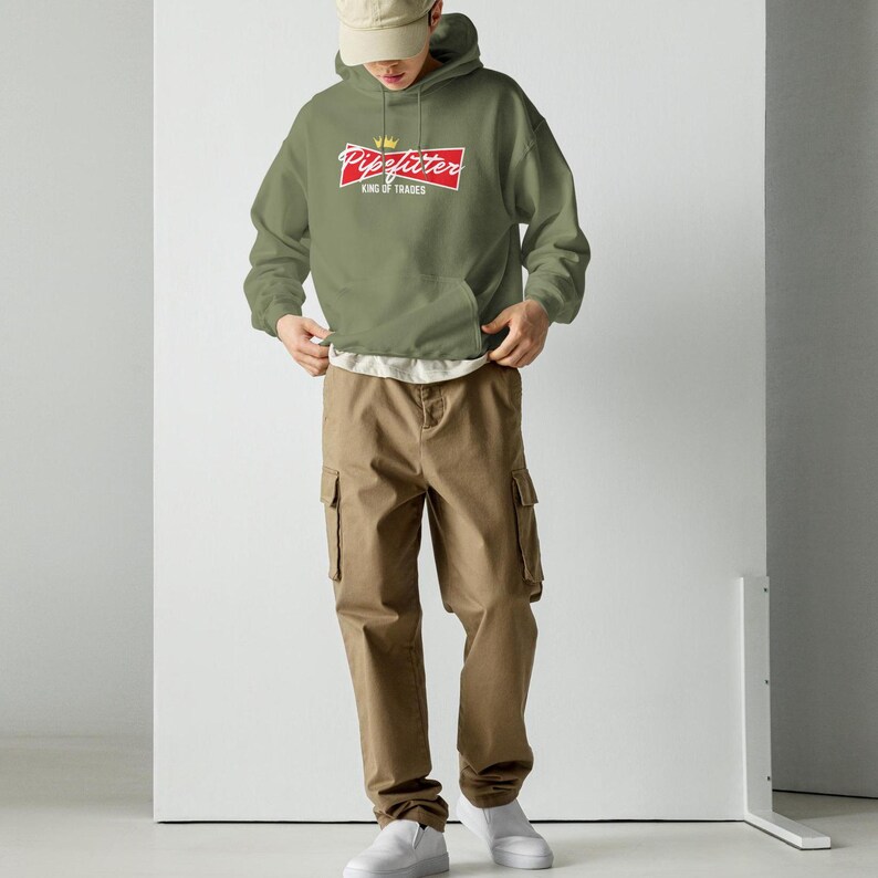 Pipefitter King Hoodie: Tradesman Pride, Soft Cotton Blend, Welder ...