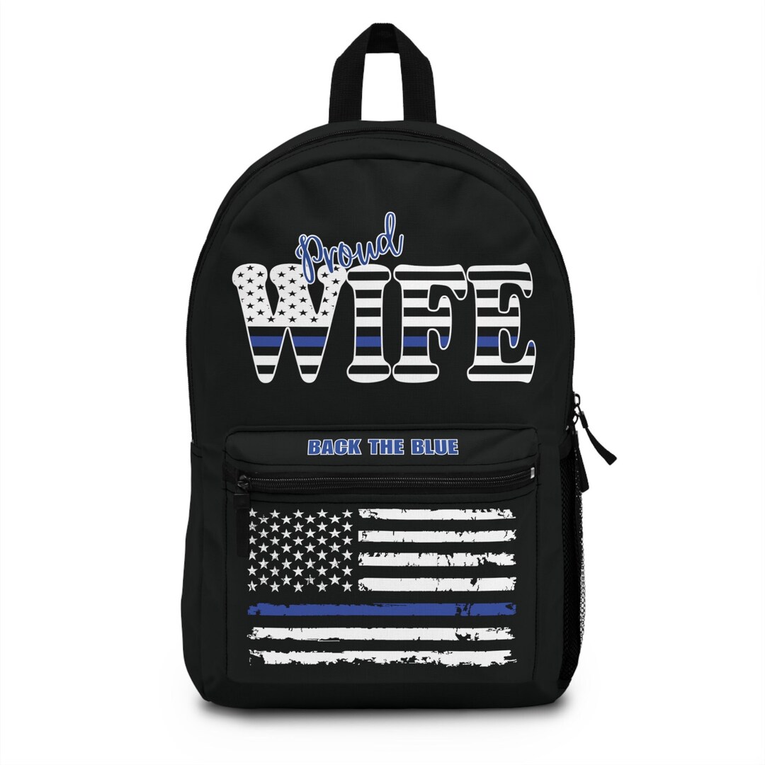 Thin Blue Line Backpack, Police Wife Backpack, Back the Blue ...