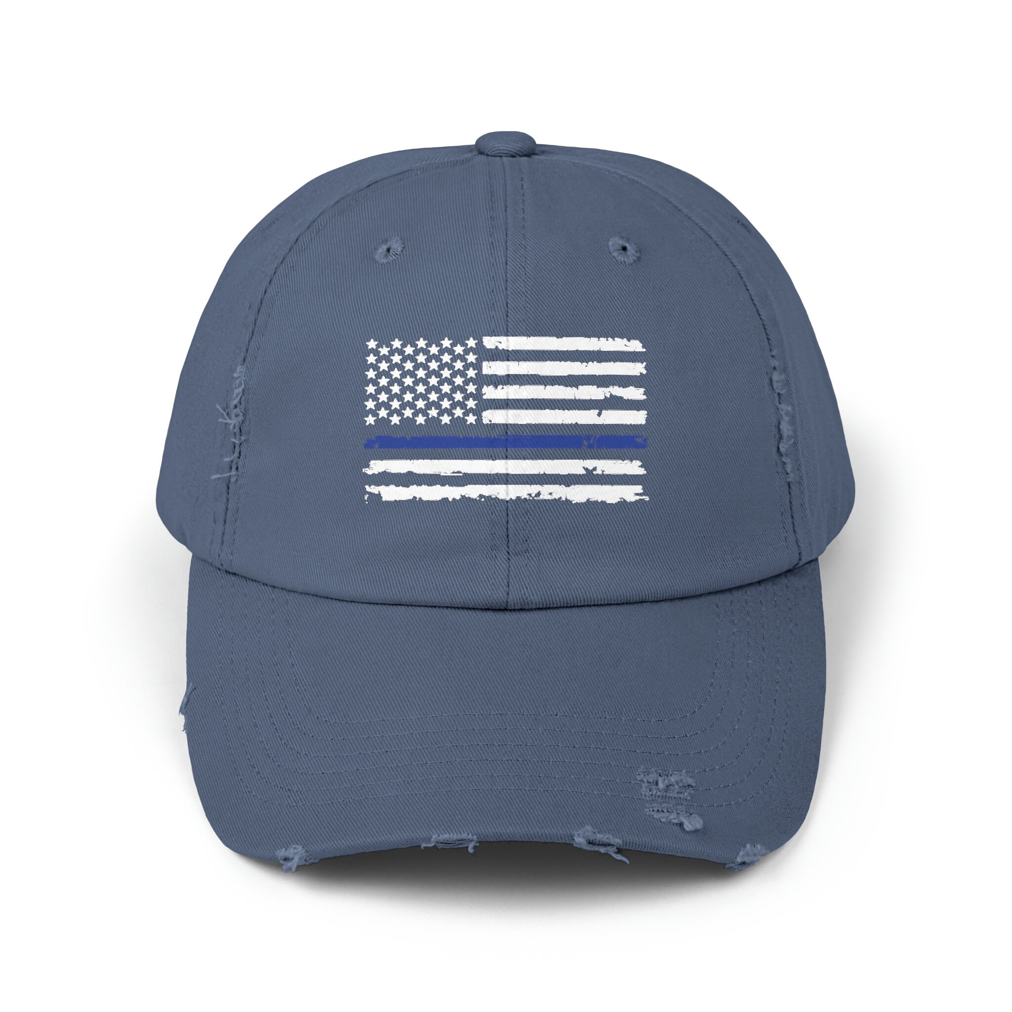 Thin Blue Line Hat, Distressed Hat, Back the Blue, Thin Blue Line Gift ...