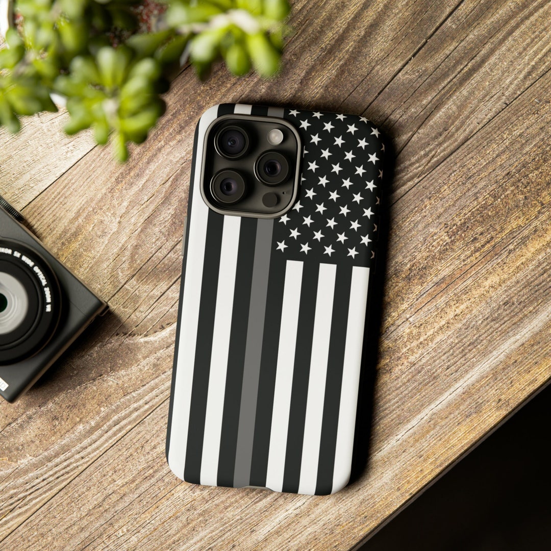 Thin Gray Line Phone Case, Thin Silver Line Phone Case, iPhone Case ...