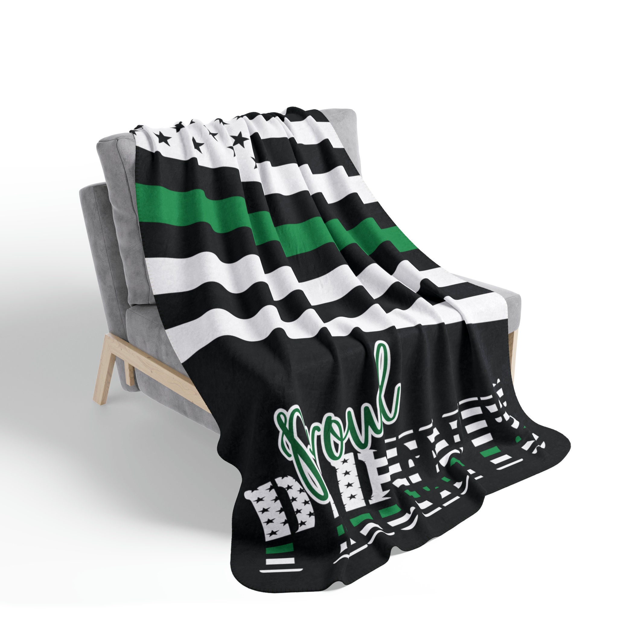 Thin Green Line Blanket, Sherpa Blanket, Green Line Parents, Military ...