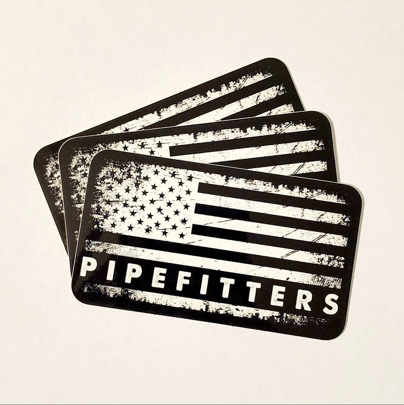 Pipefitter Sticker, Waterproof Sticker, Water Bottle Sticker, Union ...