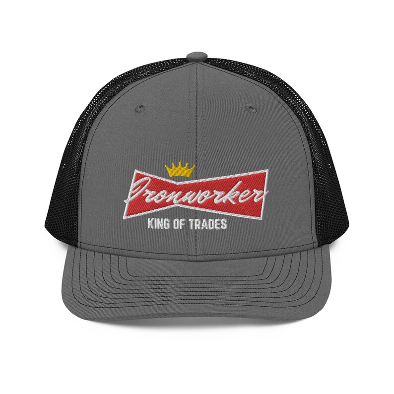 Ironworker King of Trades Hat: Embroidered Richardson 112 Trucker Cap ...