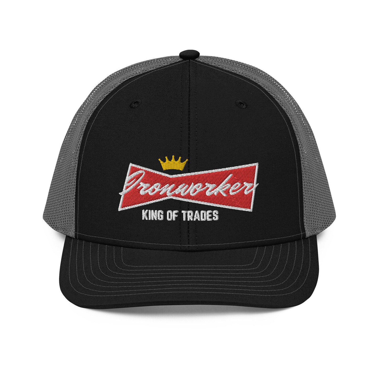 Ironworker King of Trades Hat: Embroidered Richardson 112 Trucker Cap ...