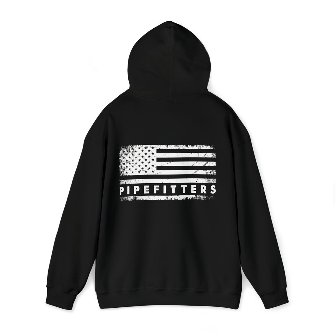 Pipefitter American Flag Hoodie: Patriotic Union Pride - Etsy