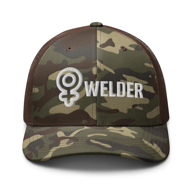 Camo Girl Welder Trucker Hat Women Welders Gift, Christmas Gift, Welder ...