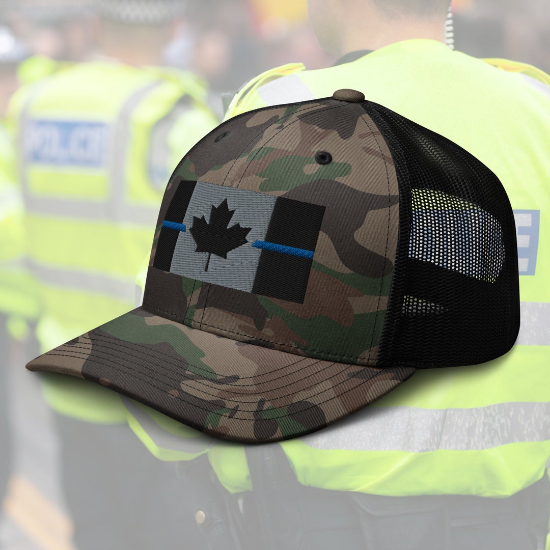 Canadian Thin Blue Line Hat, Canadian Police Officer Gift, Police ...