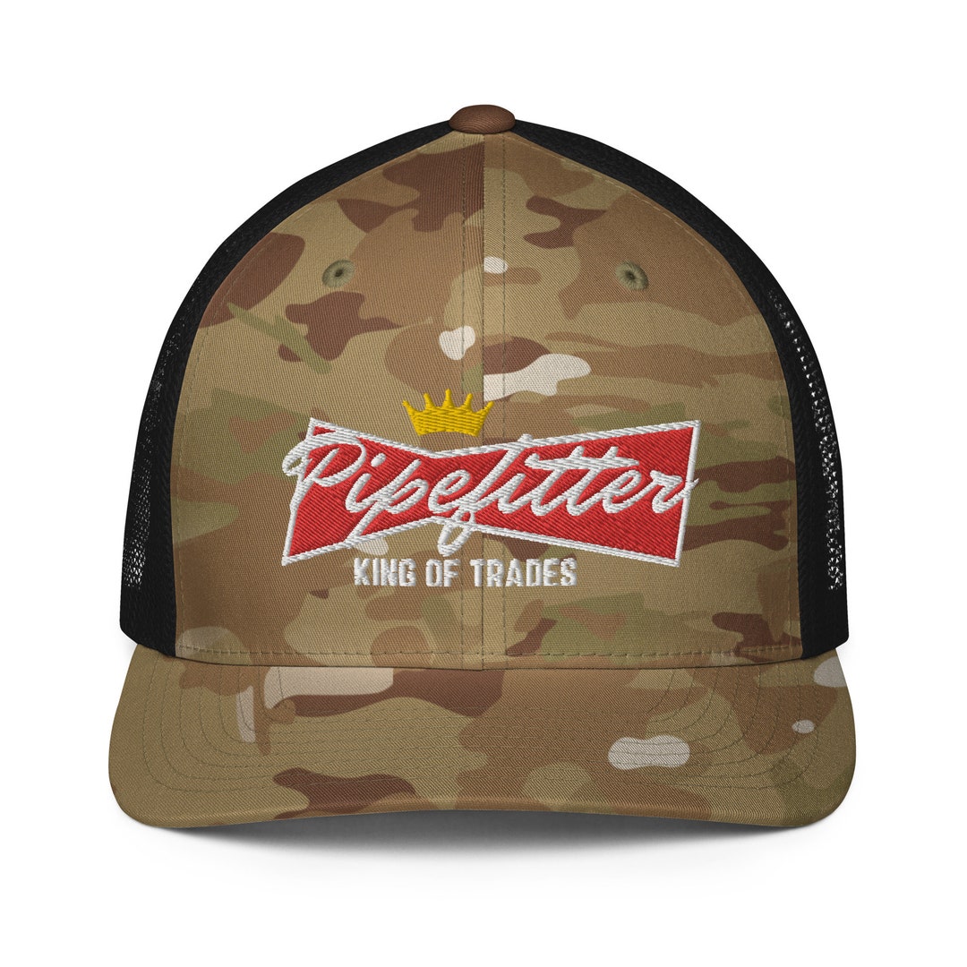 Pipefitter Hat, Flexfit Hat, King of Trades, Pipefitter Gift, Union ...