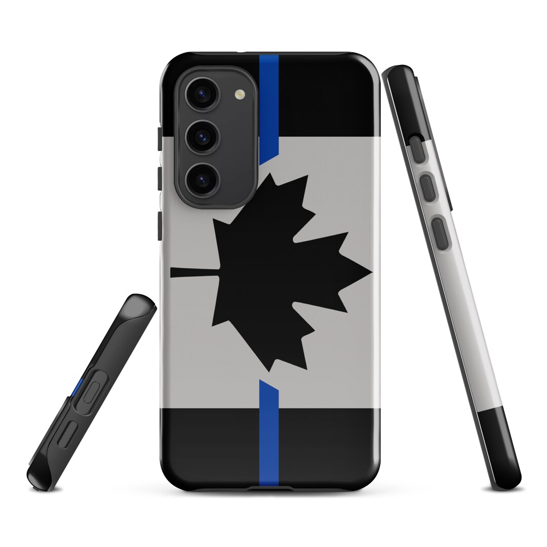 Thin Blue Line Phone Case, Canadian Thin Blue Line, Samsung® Phone Case, Thin Blue Line, Police ...