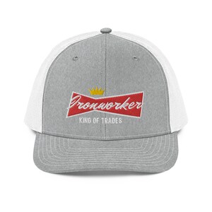 Ironworker King of Trades Hat: Embroidered Richardson 112 Trucker Cap ...