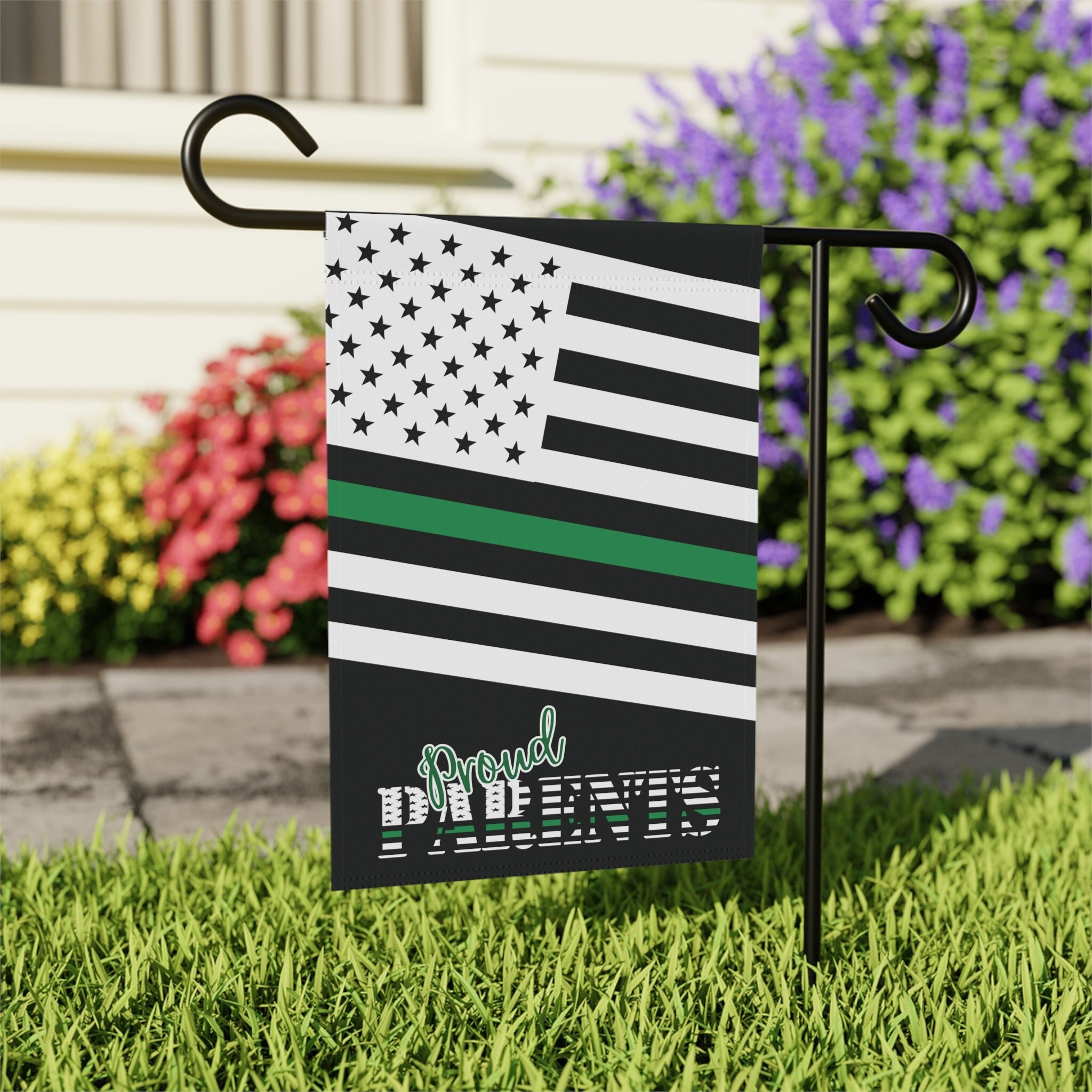 Thin Green Line Banner, Thin Green Line Garden Flag, Military Parents ...
