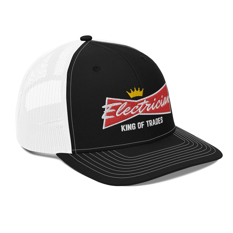 Electrician King of Trades Hat: Embroidered Trucker Cap - Etsy