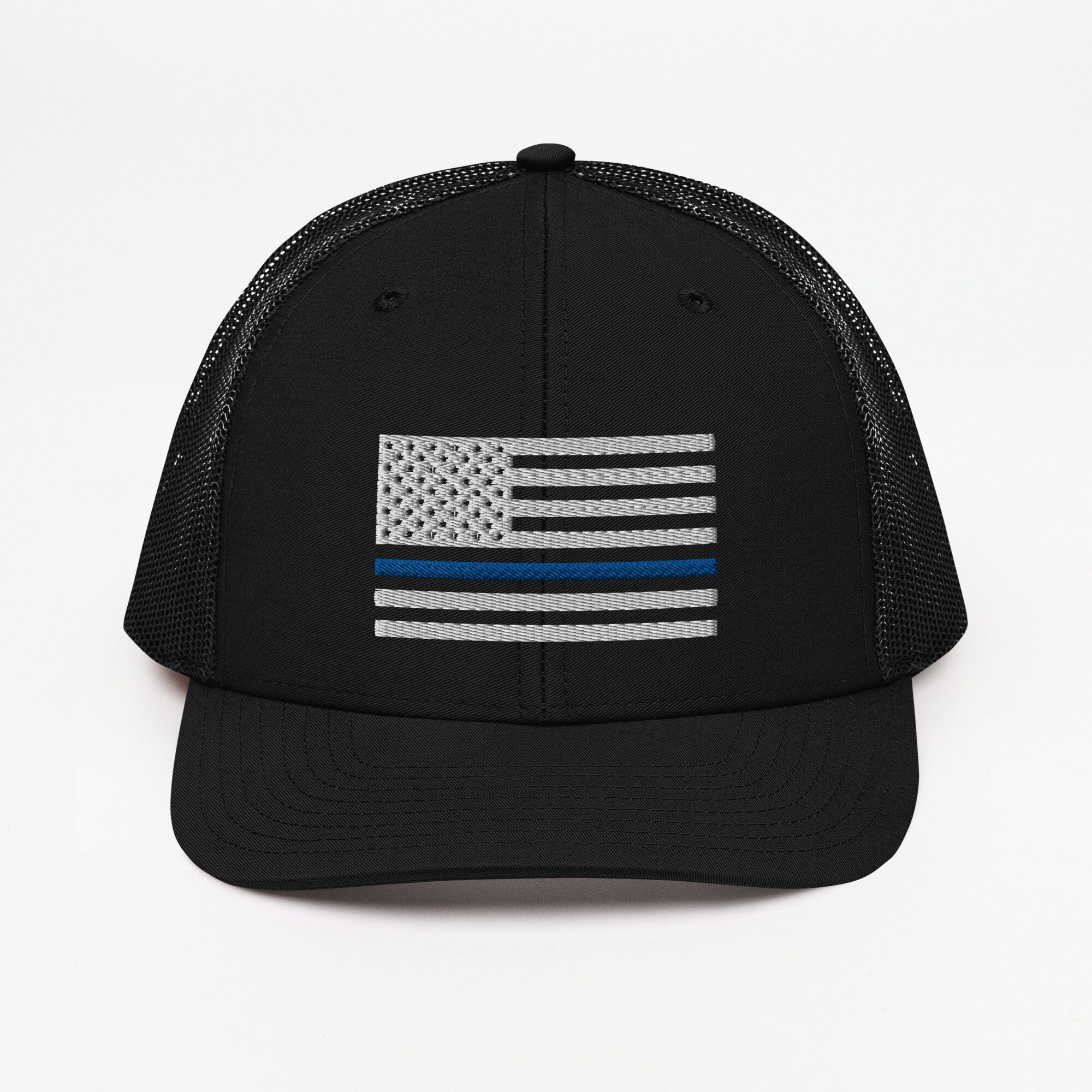 Thin Blue Line Hat, Richardson 112, Back the Blue, Thin Blue Line Gift ...