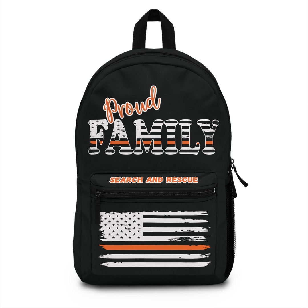 Thin Orange Line Backpack, Search and Rescue, SAR Family Gift, Search ...