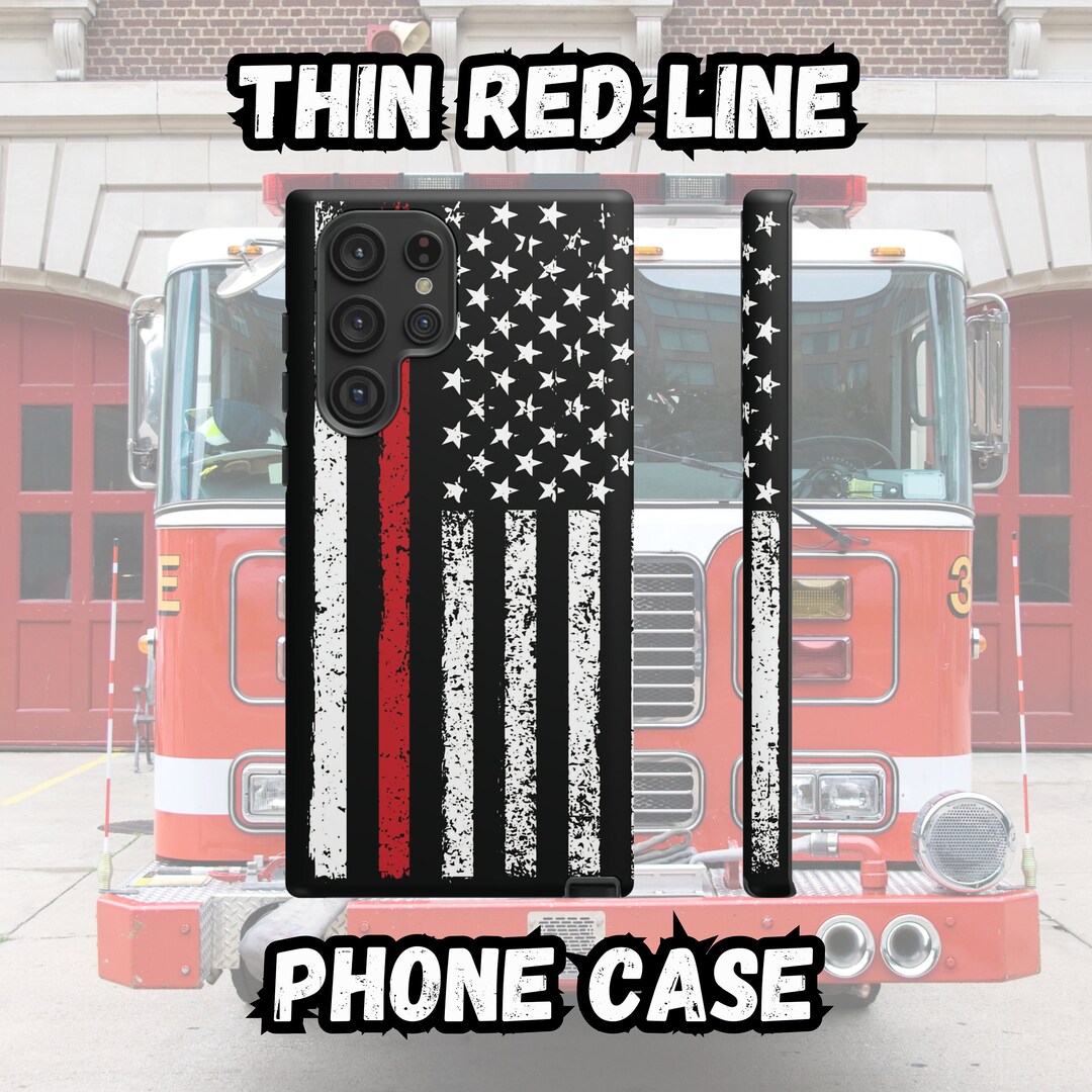 Thin Red Line Phone Case Impact-resistant iPhone Cases - Etsy