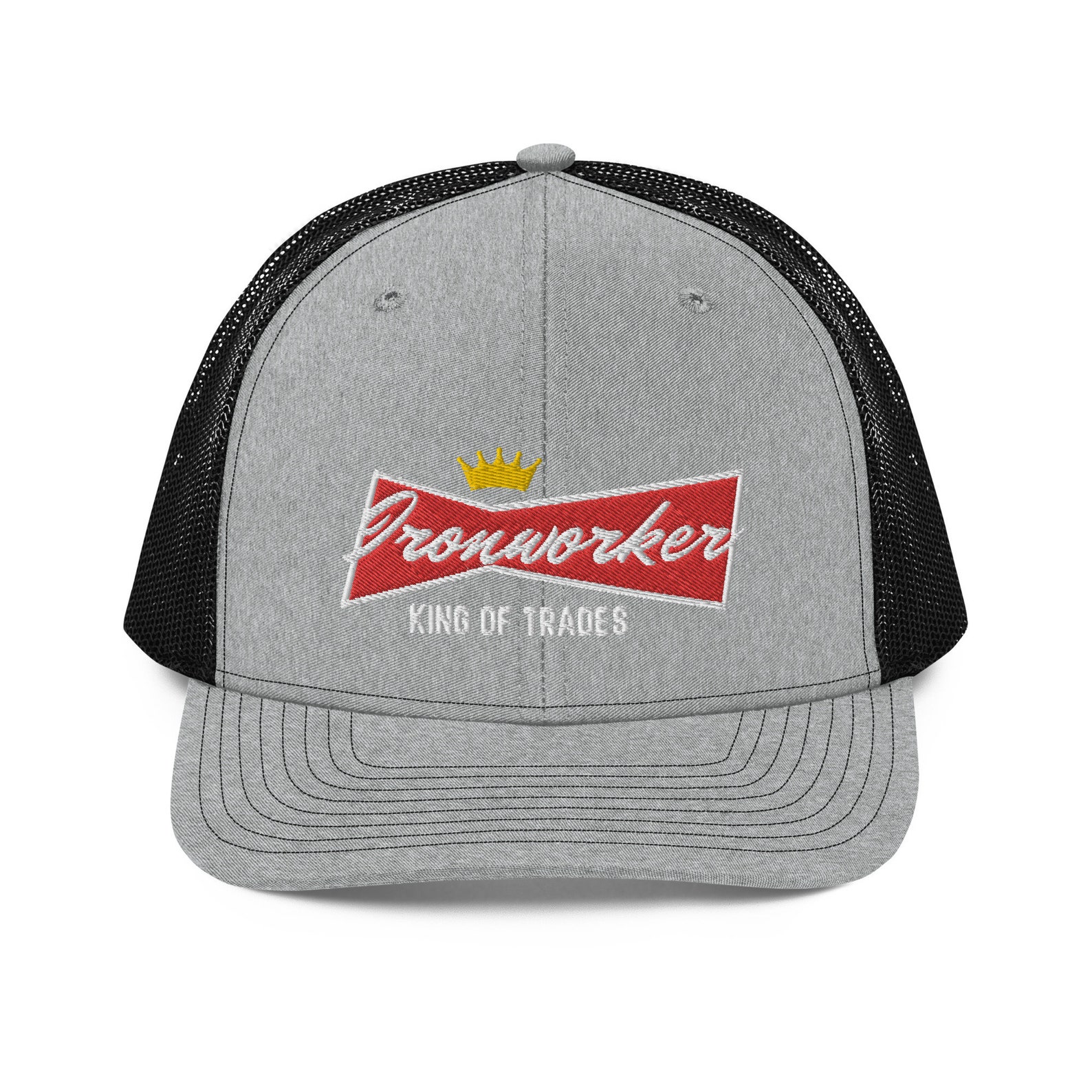 Ironworker King of Trades Hat: Embroidered Richardson 112 Trucker Cap ...