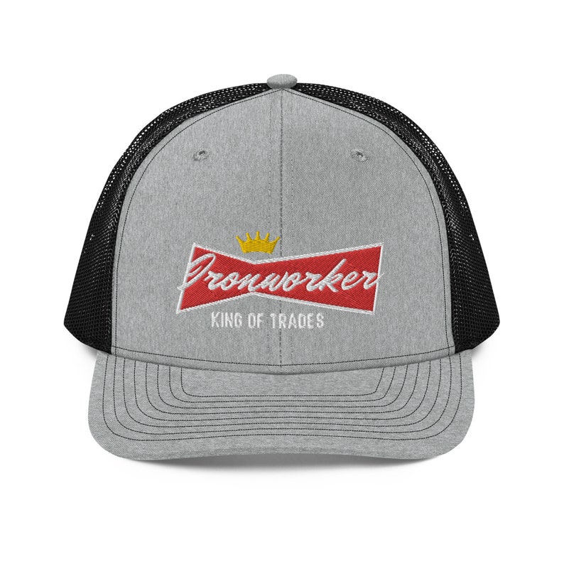 Ironworker King of Trades Hat: Embroidered Richardson 112 Trucker Cap ...