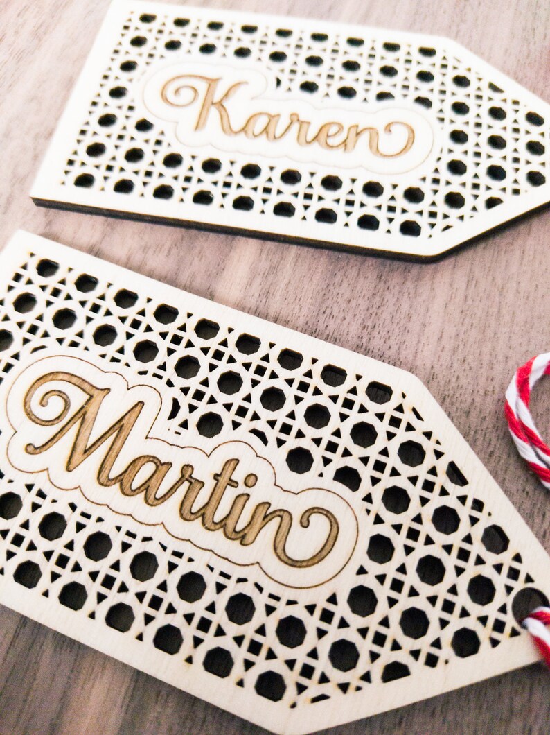 Rattan Stocking Tag SVG - Christmas Gift Tag - Digital Download PNG ...