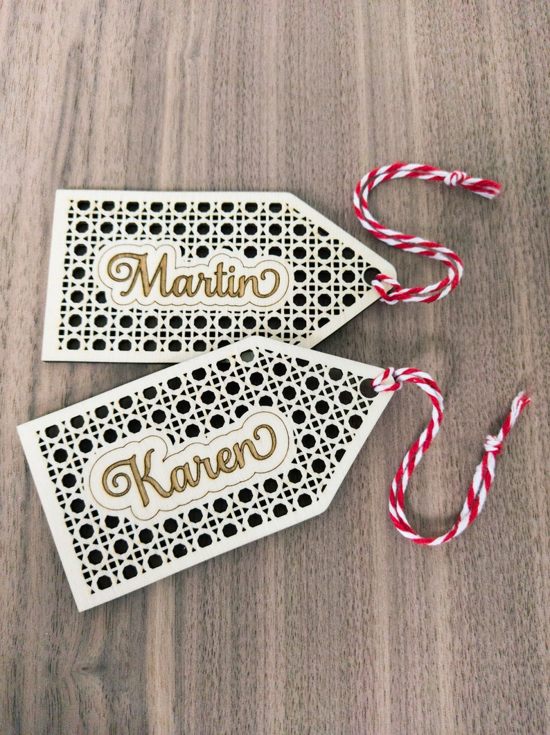 Rattan Stocking Tag SVG - Christmas Gift Tag - Digital Download PNG ...