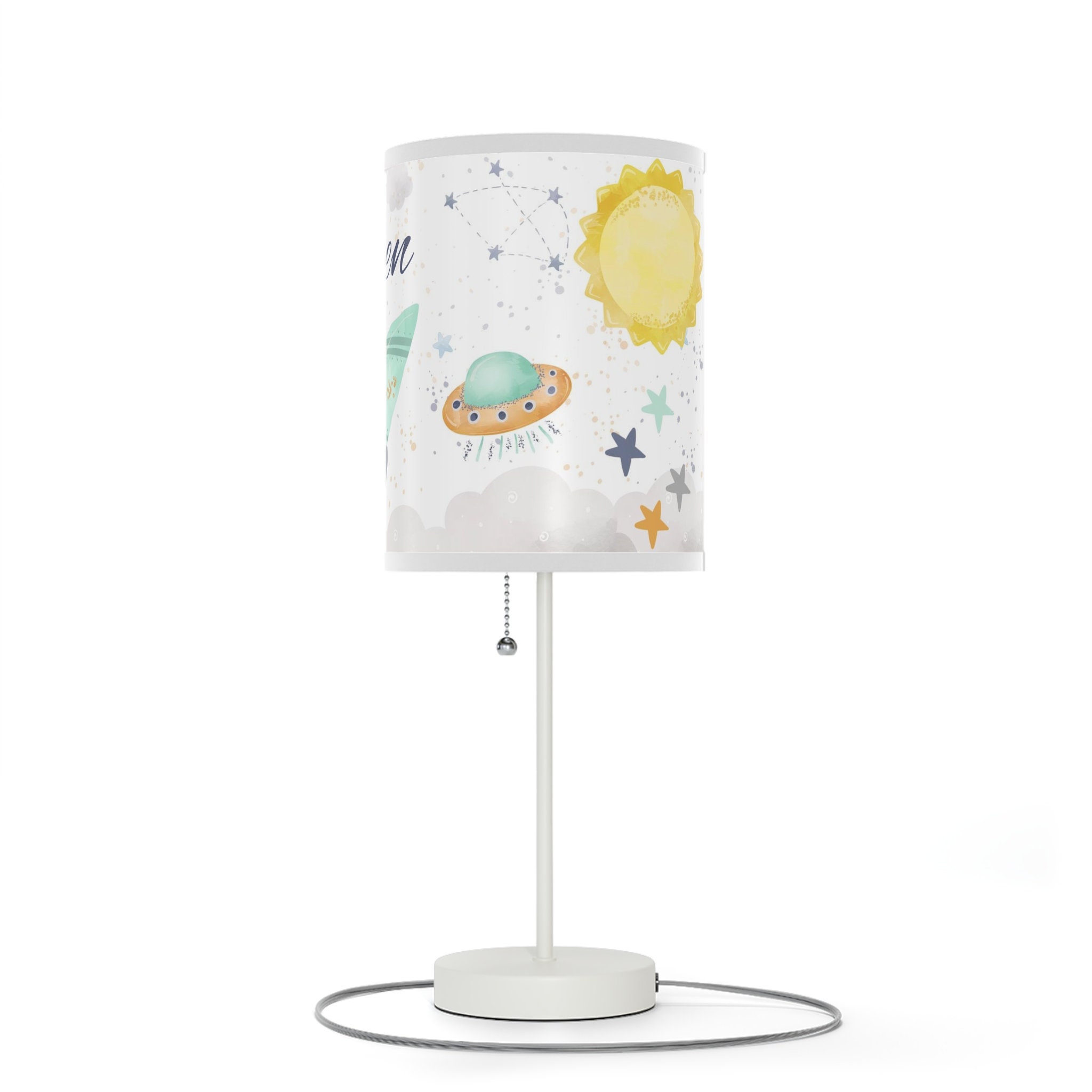 Personalized Space Lamp Rocket Ship Light for Kids Customized Night ...