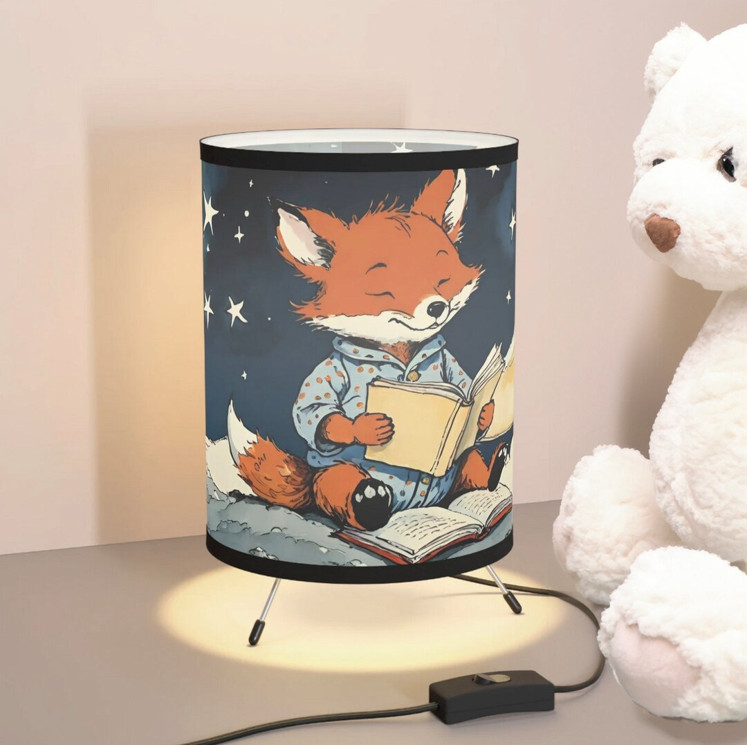 Reading Lamp Fox Table Lamp Reading Book Light Children's Bedroom ...