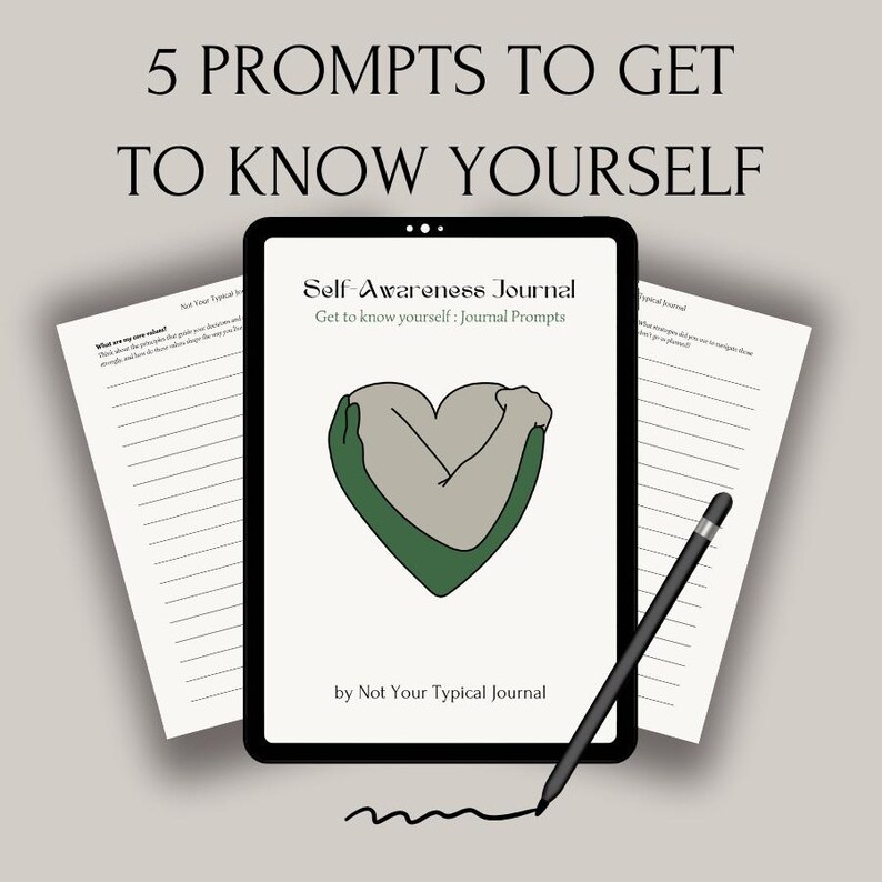 Self-awareness Mental Health Journal - 8.5x11'' US Letter Format ...