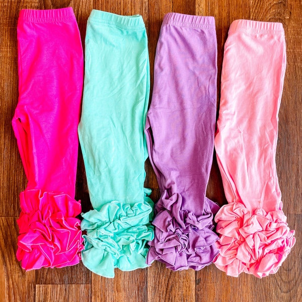 Ruffle Leggings - Etsy