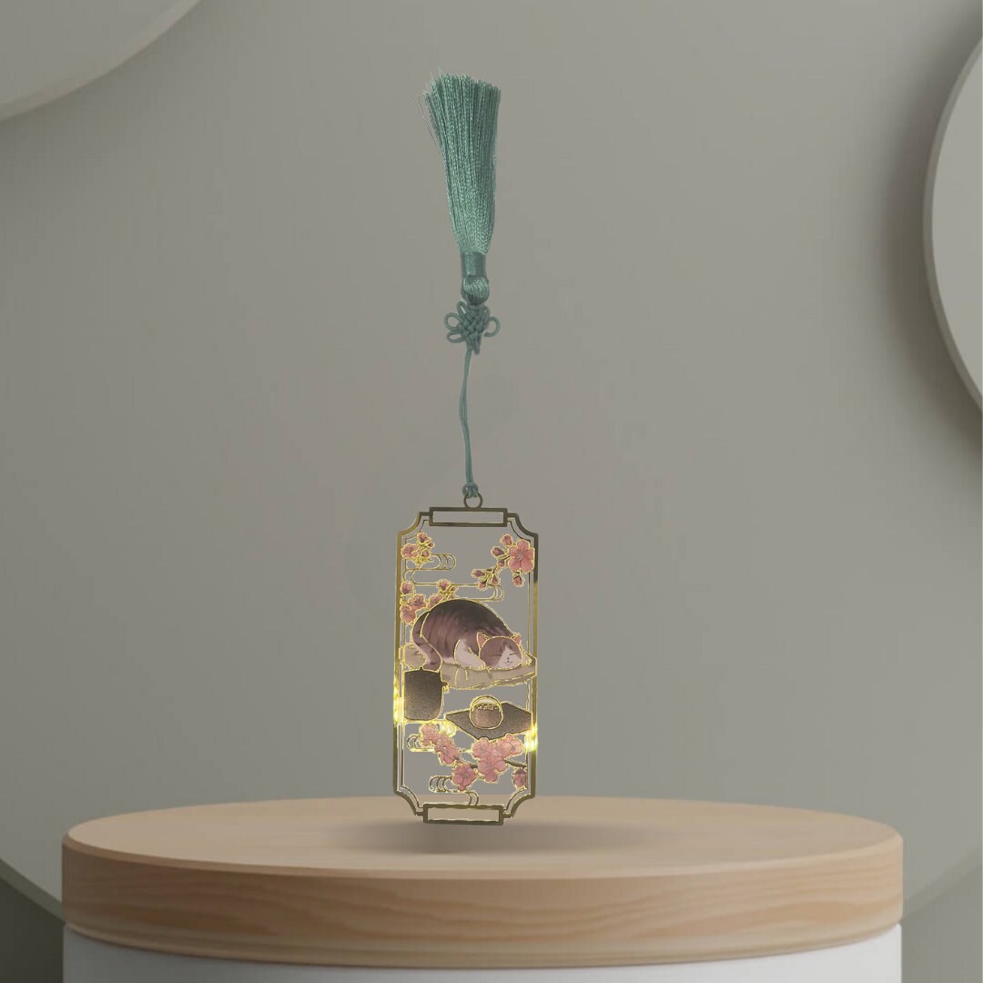 Cute and Lazy Kitty Bookmark, High Quality Metal, Purr-fect for Book ...