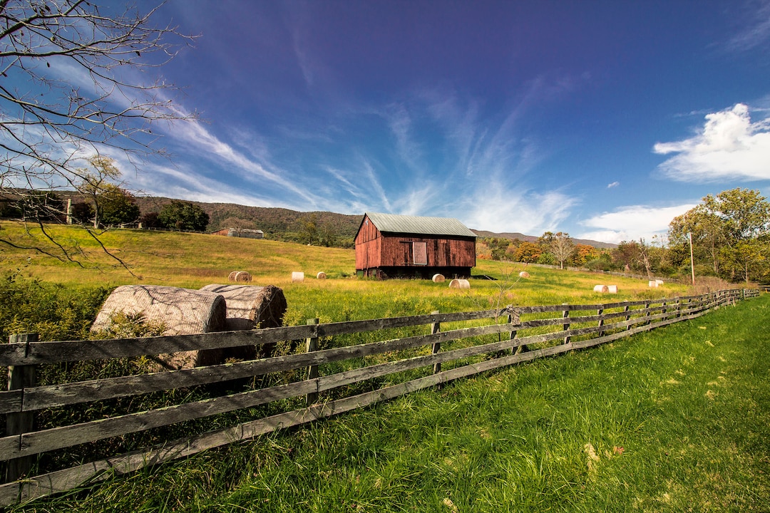 Fall Farmhouse Photography | Red Barn at Autumn | Farm Pictures | Rural ...