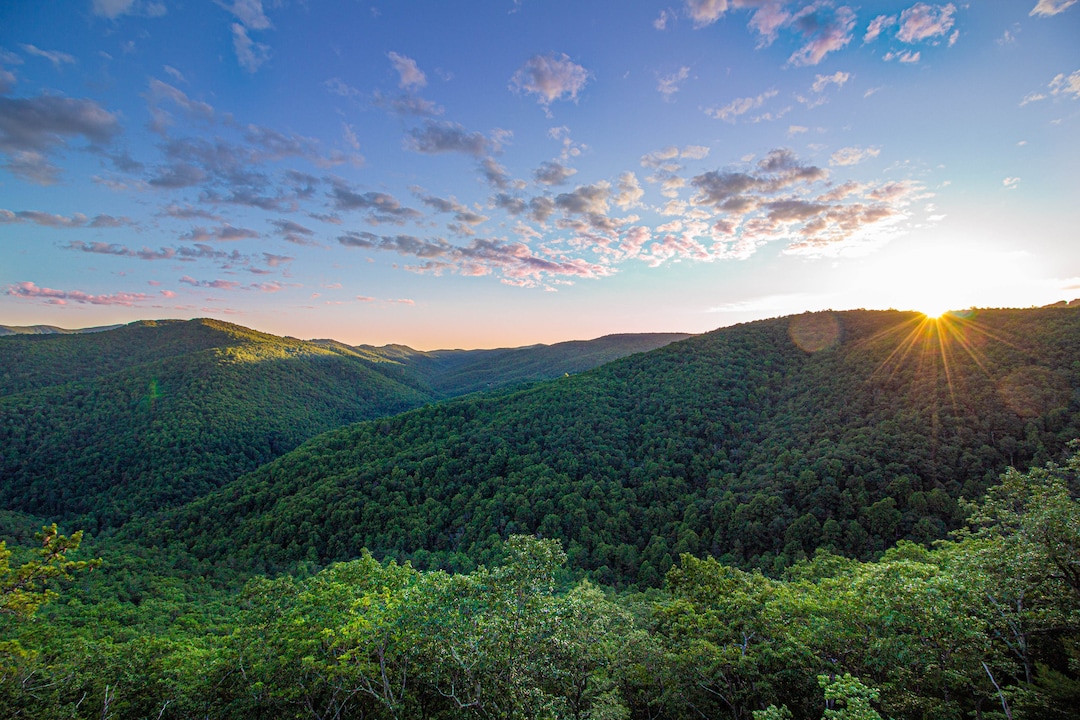 Blue Ridge Mountain Photograph at Sunset | Virginia Photography | East ...