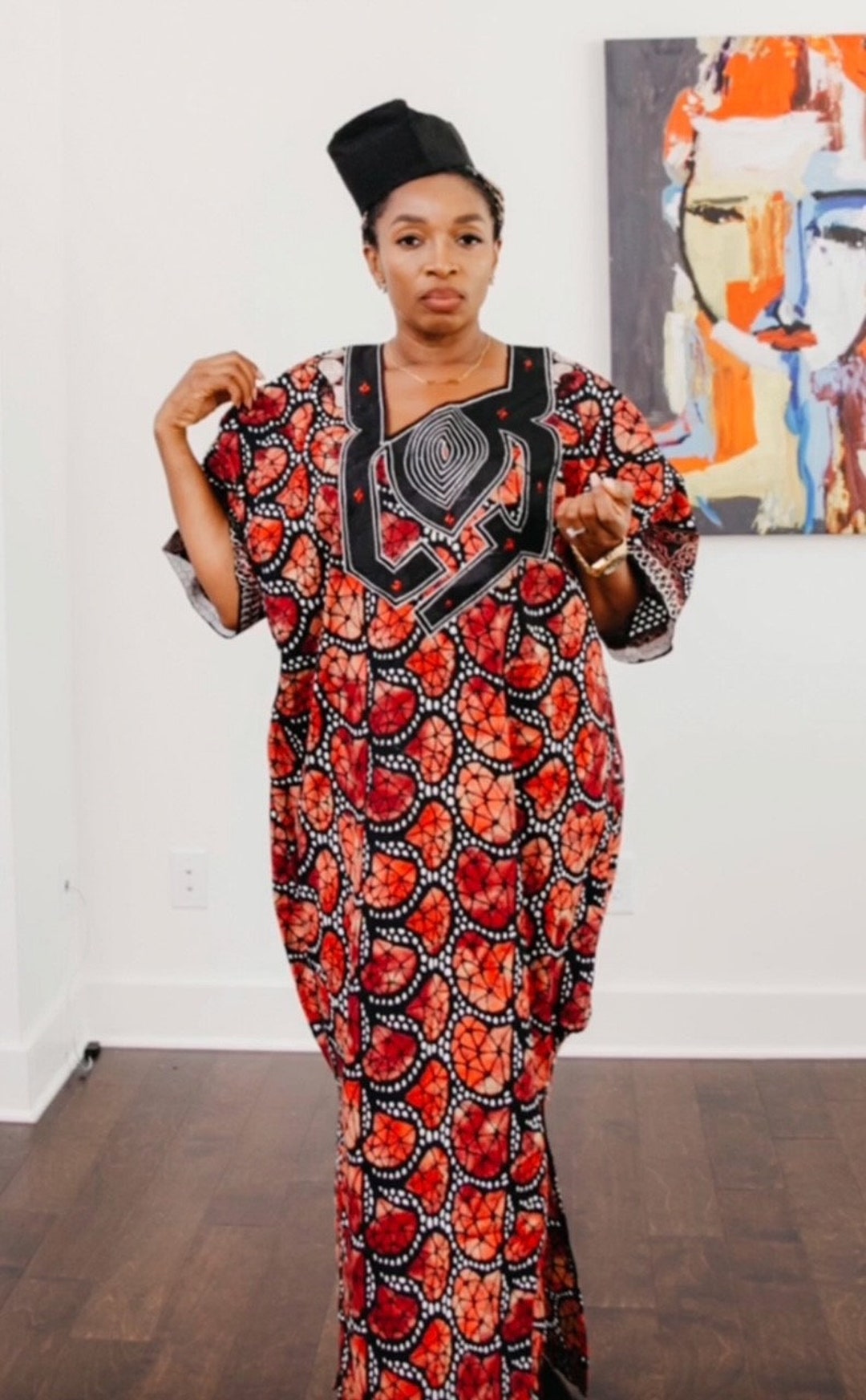 The Female Agbada Woman Bubu Kimono Dress Kaftan - Etsy