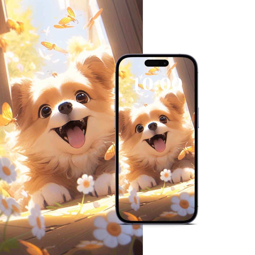 Cute Dog Inspired by Fairy Tale Wallpaper | iPhone Wallpaper | Summer ...