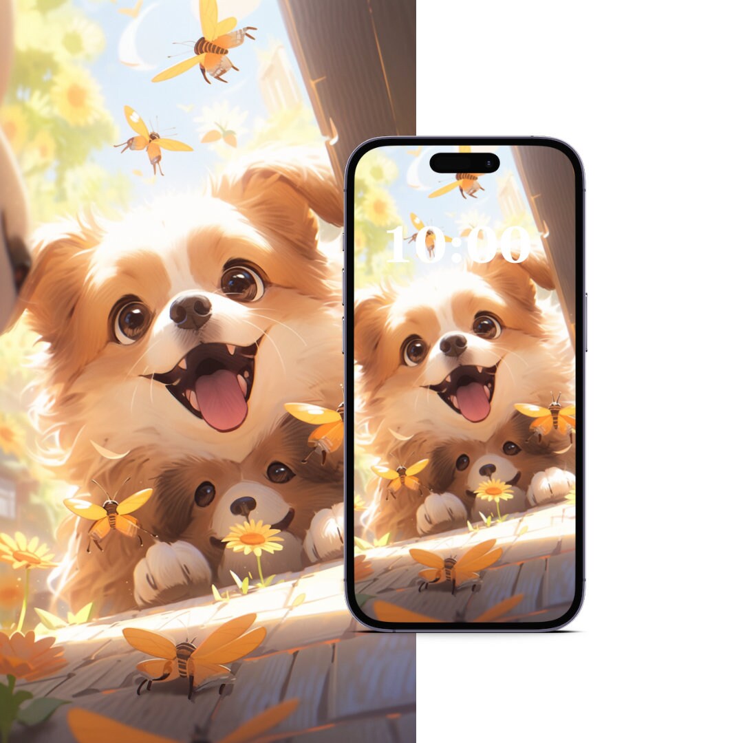 Cute Dog Inspired by Fairy Tale Wallpaper | iPhone Wallpaper | Summer ...