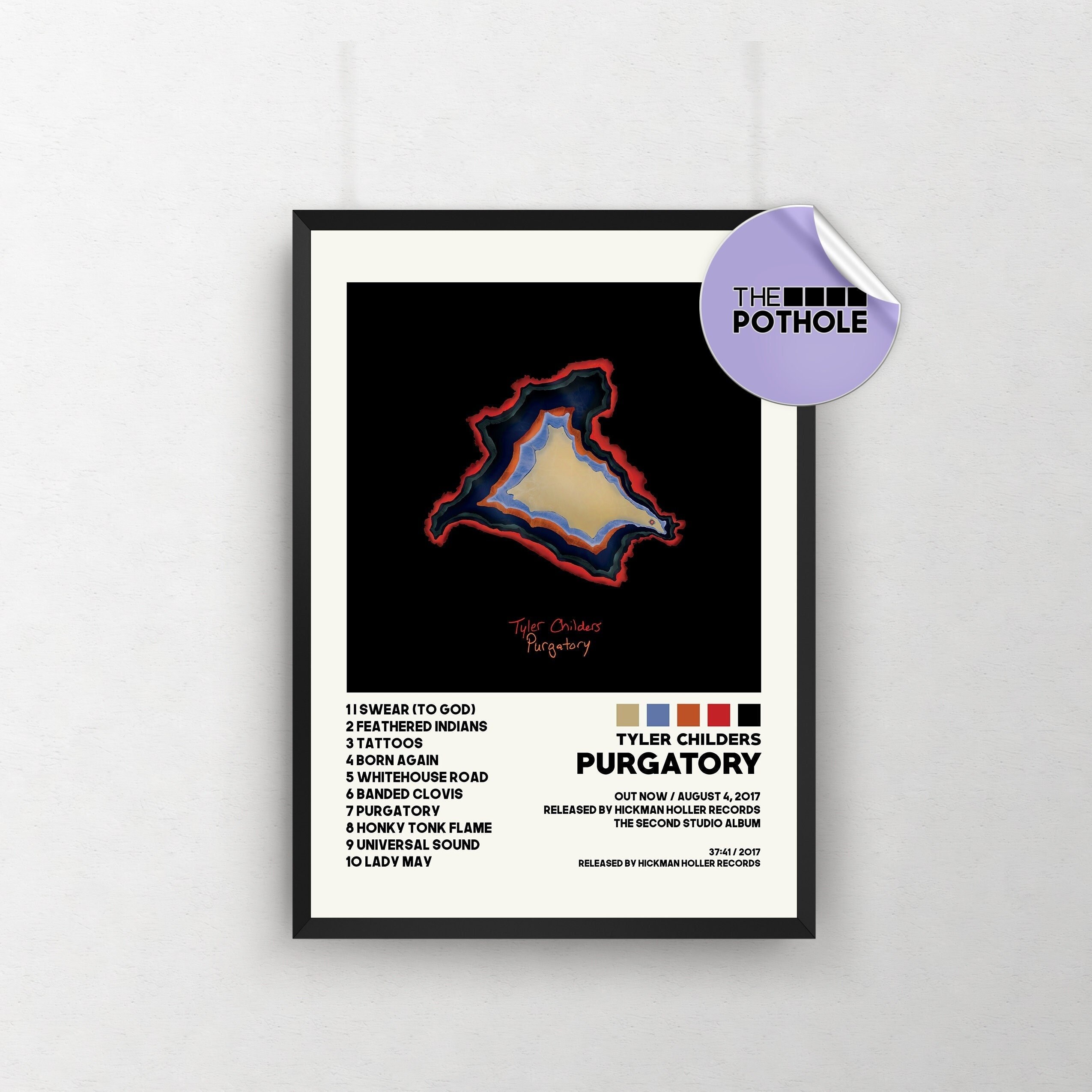 Tyler Childers Poster | Purgatory Poster | Tracklist Album Cover Poster