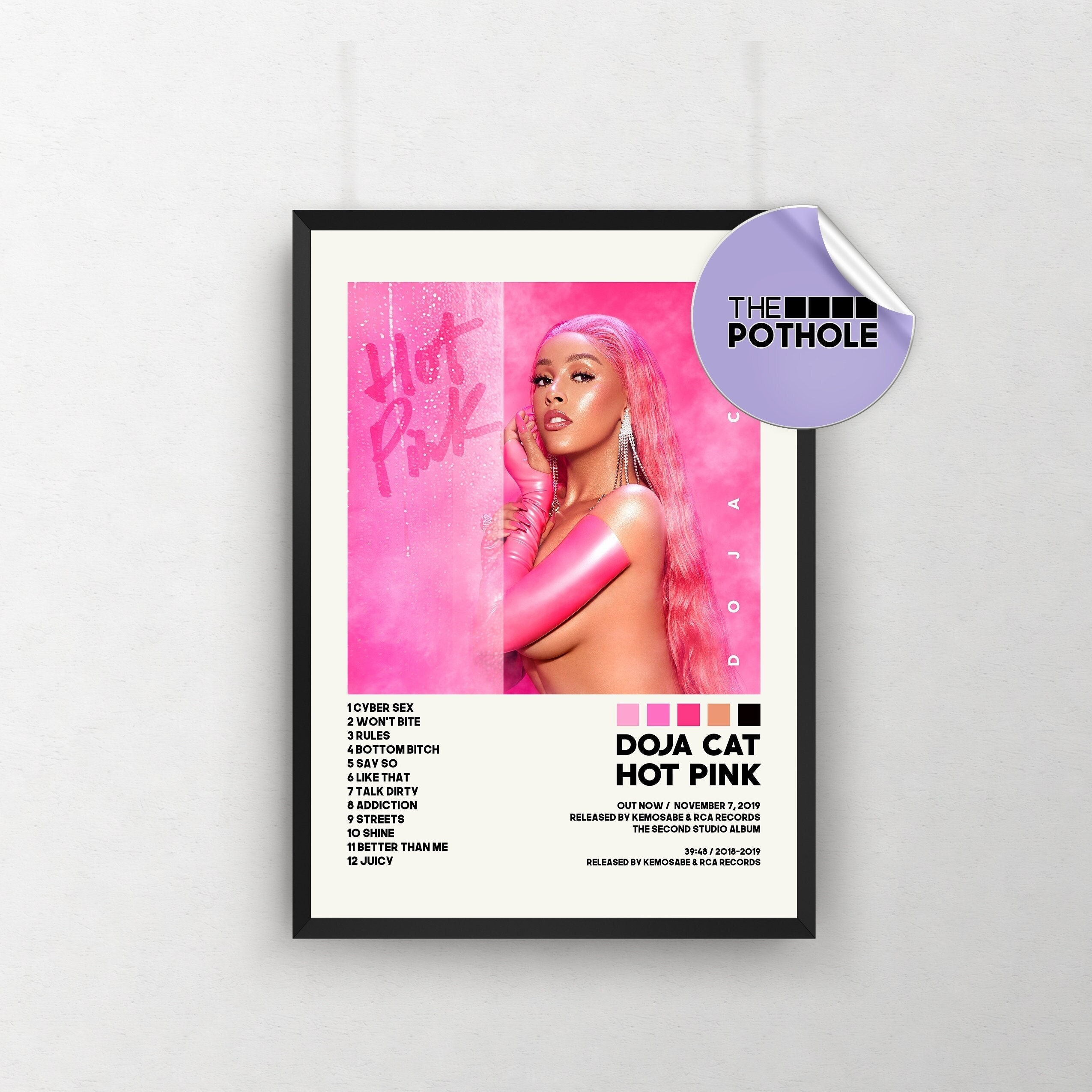 Doja Cat Hot Pink Poster Design Poster Sold By Campground 40 Off