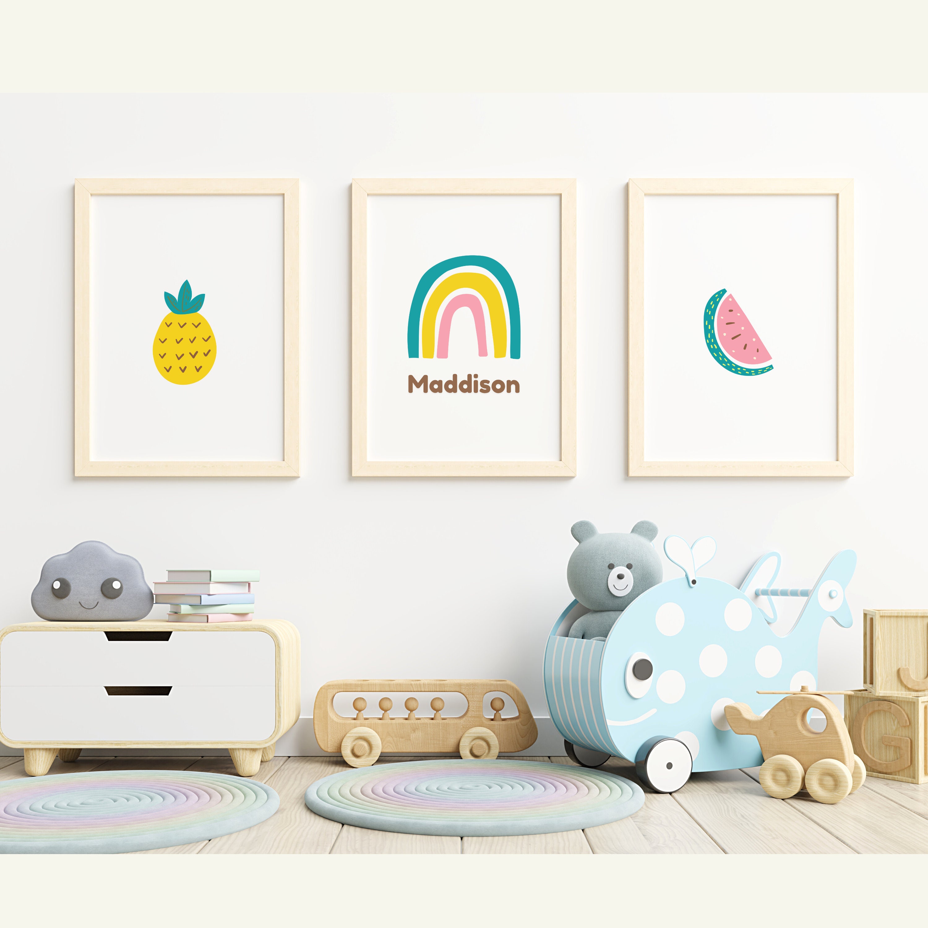 Personalized Kids Room Art Custom Name Sign Gift for Kids - Etsy