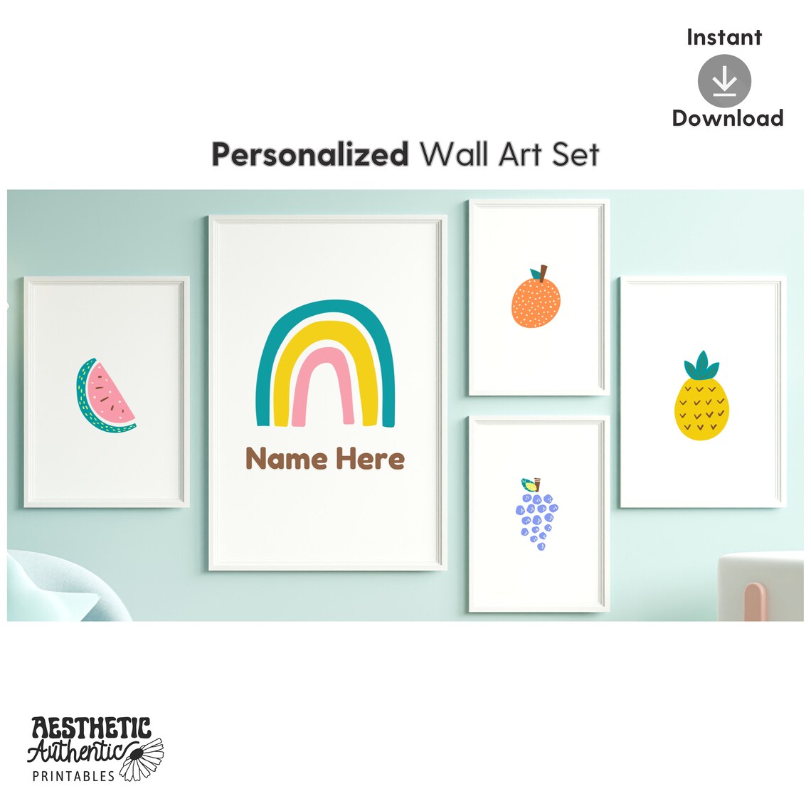 Personalized Kids Room Art Custom Name Sign Gift for Kids - Etsy