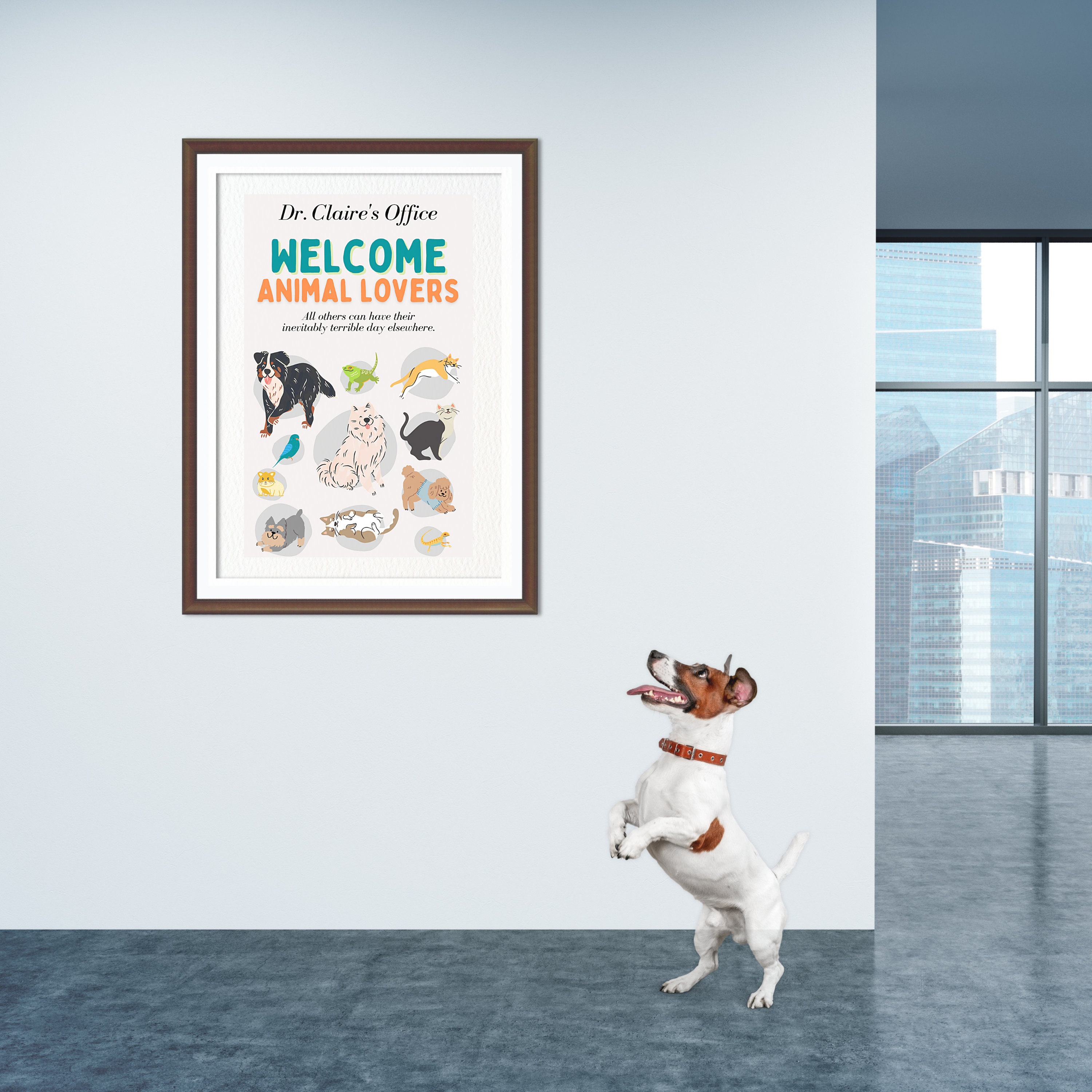 Personalized Animal Lovers Printable Sign | Pet Lovers Gift for Home ...