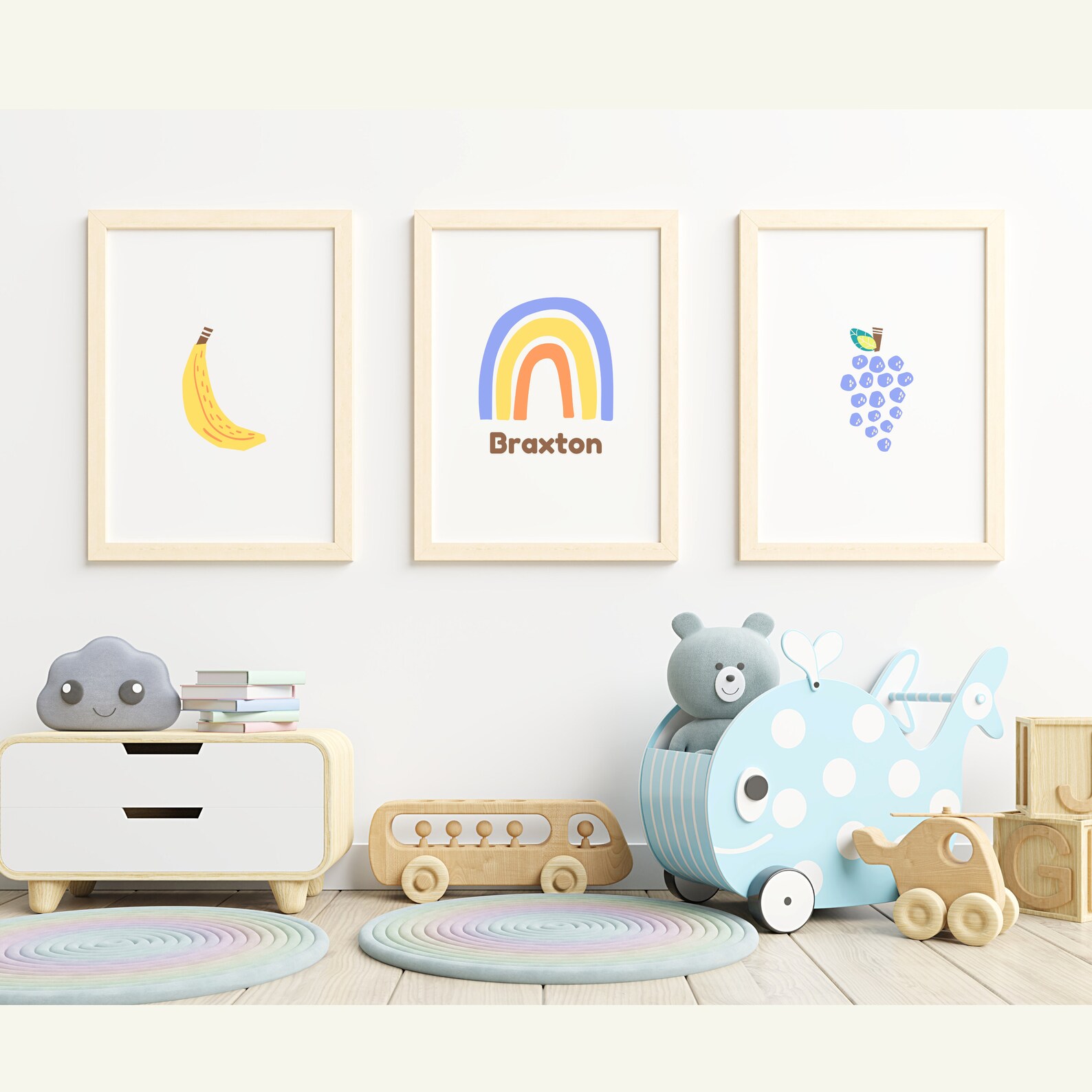 Personalized Kids Room Art Custom Name Sign Gift for Kids - Etsy