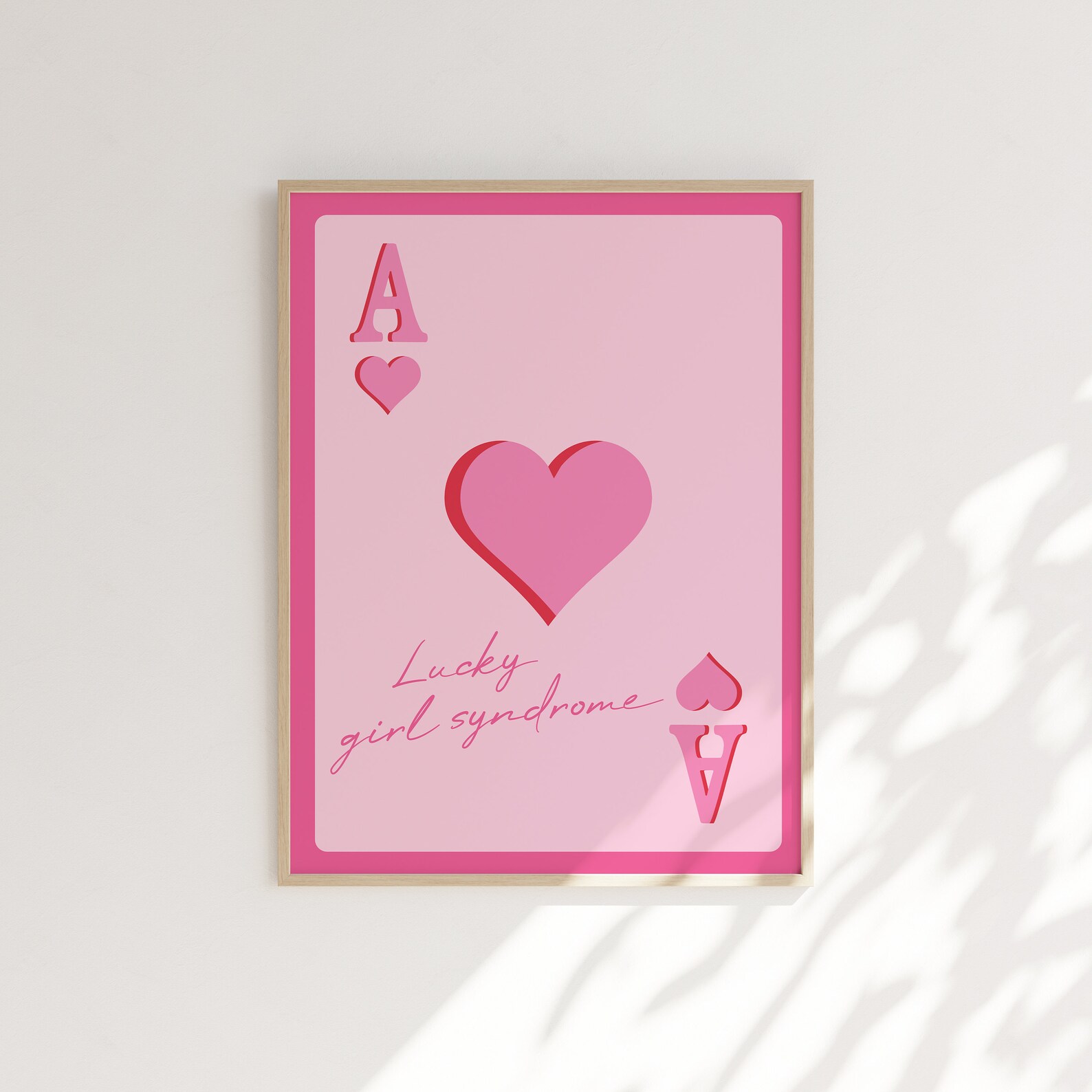 Trendy Retro Wall Art Set of 3 Lucky Dice Print, Ace Card, Poker Chips ...