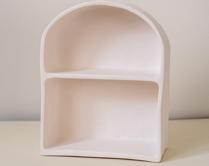 Handmade Slab Built Ceramic Shelf Organiser Organizer Shelving Unit ...