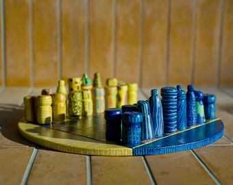Handmade Ceramic Chess Set - Etsy