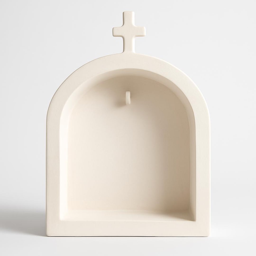 Greek Stefana Display Shelf: Handmade Ceramic Wedding Shrine Decor - Etsy